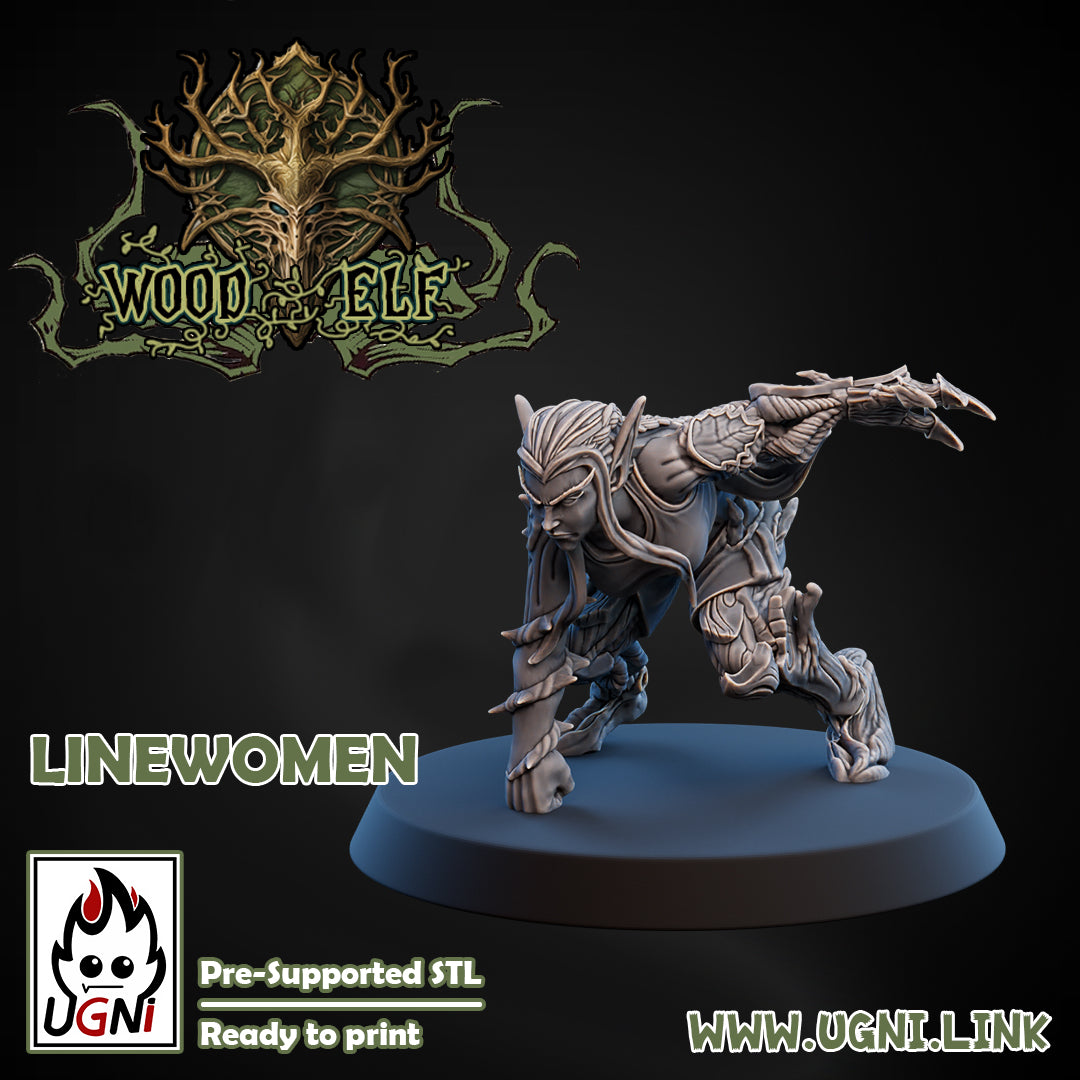 Wood Elf - Lineman 01 | UGNI Miniatures | Resin – 3D Creatables