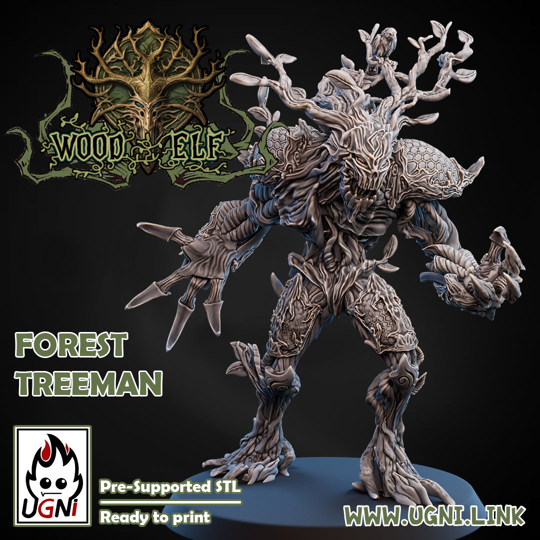 Wood Elf - Treeman | UGNI Miniatures | Resin – 3D Creatables
